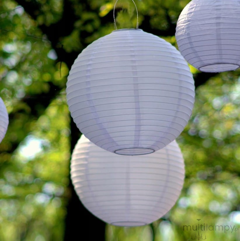 Superled Origami D20 lampa wisząca solarna ogrodowa LED biała ...