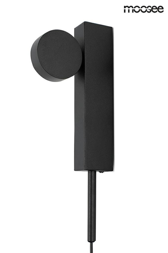 Moosee Clarid LED kinkiet 1-punktowy czarny MSE010400207 - Multilampy.pl