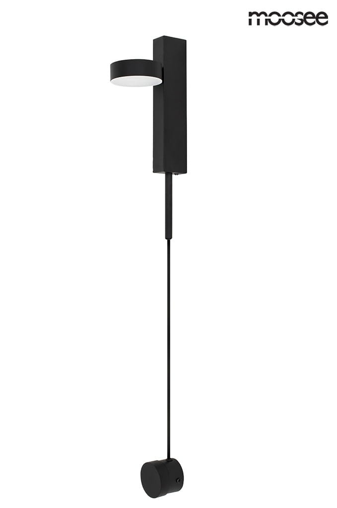 Moosee Clarid LED kinkiet 1-punktowy czarny MSE010400207 - Multilampy.pl