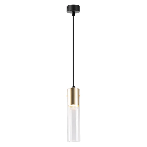 Milagro Ricky lampa wisząca 1xGU10 czarna/złota ML0845 - Multilampy.pl