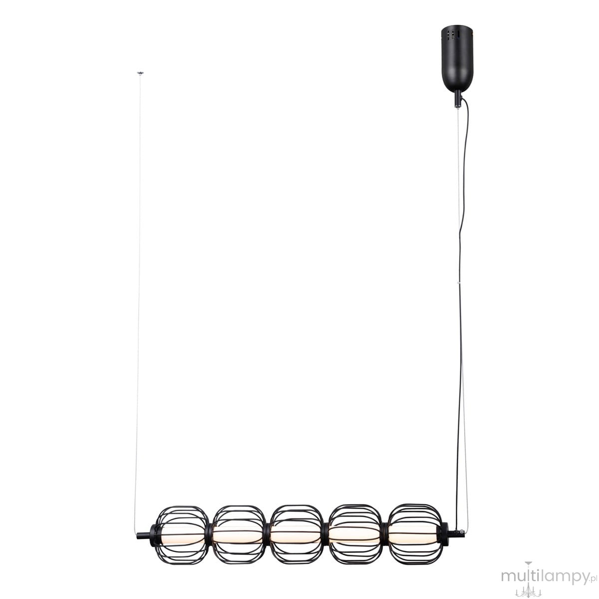 Italux Pedro lampa wisząca 5xLED 20W czarna PND-34405-5-BK - Multilampy.pl