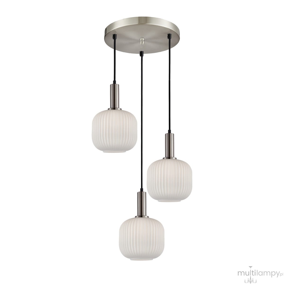 Italux Penzi lampa wisząca 3xE27 srebrna PND-31981-3S-SC-WH - Multilampy.pl