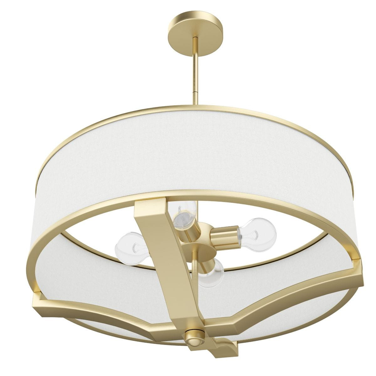 Orlicki-Design Gerdo Old Gold lampa wisząca 4-punktowa złoto satynowe ...
