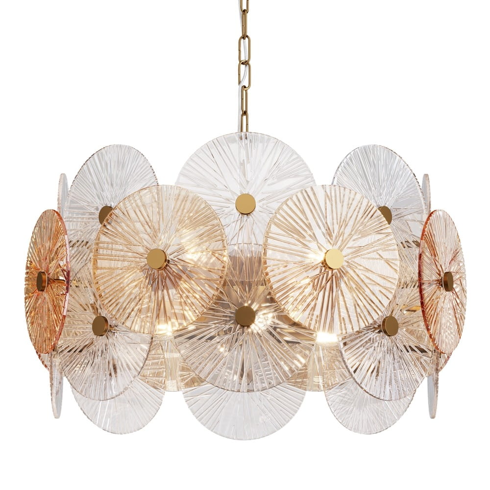 Maytoni Aster lampa wisząca 8-punktowa złota MOD007PL-08G - Multilampy.pl